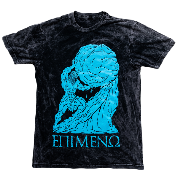 PERSEVERE (Sisyphus Struggles) (LIMITED EDITION BLACK ACID WASH) – Raskol Apparel