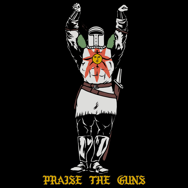 Praise The Guns (Black) *LIMITED Fitted Tee* – Raskol Apparel
